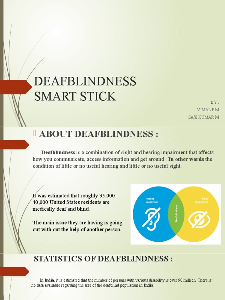 Deafblindness Smart Stick | PDF | Deafness