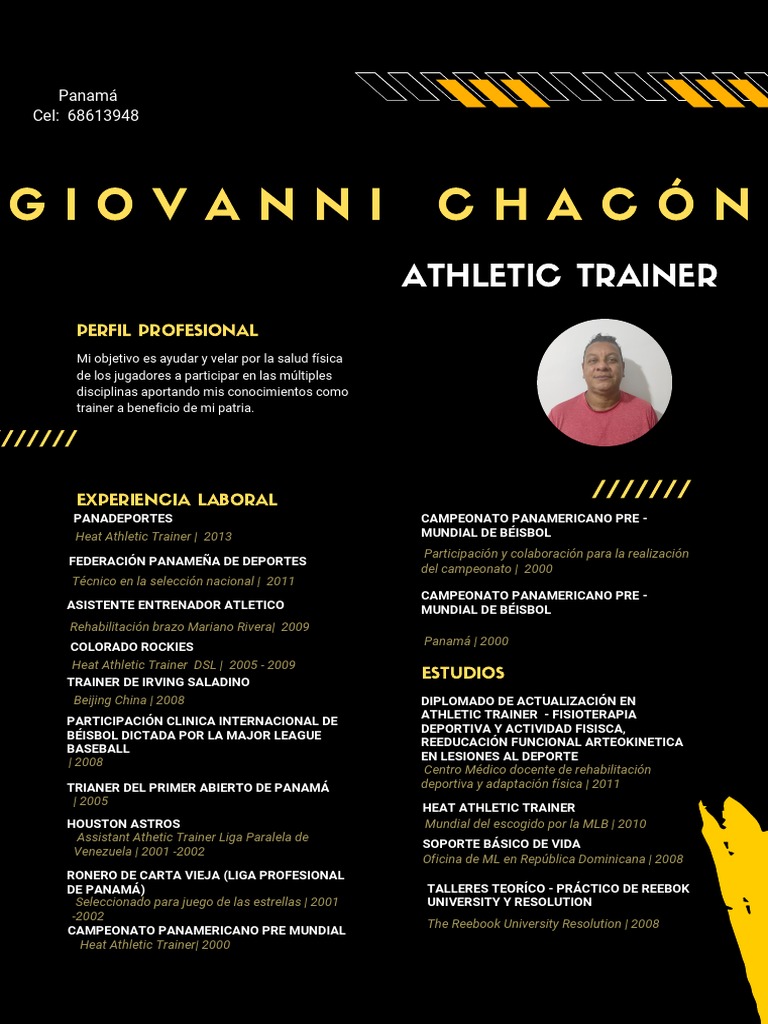 Giovanni Chacón: Entrenador Deportivo | PDF | Deportes atléticos ...
