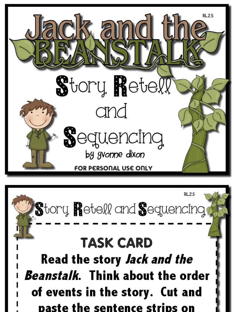 Jack and the Beanstalk Sequencing Activity | PDF | Jack And The ...