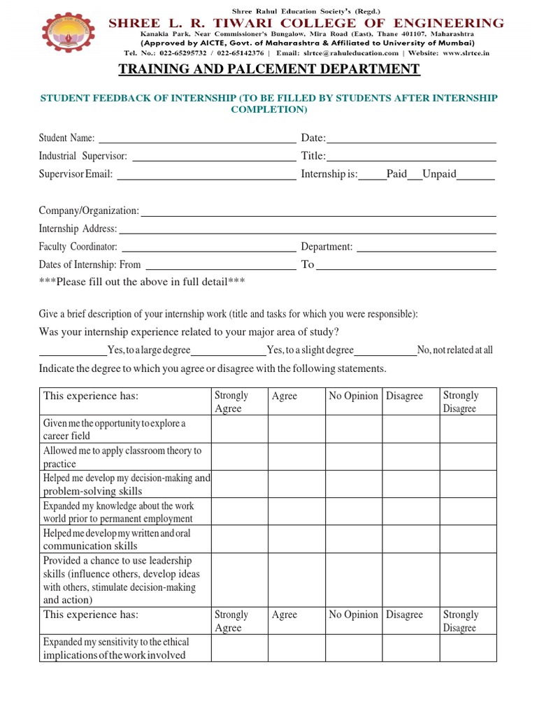 SLRTCE - AICTE Internship Policy (2) - 9 | PDF