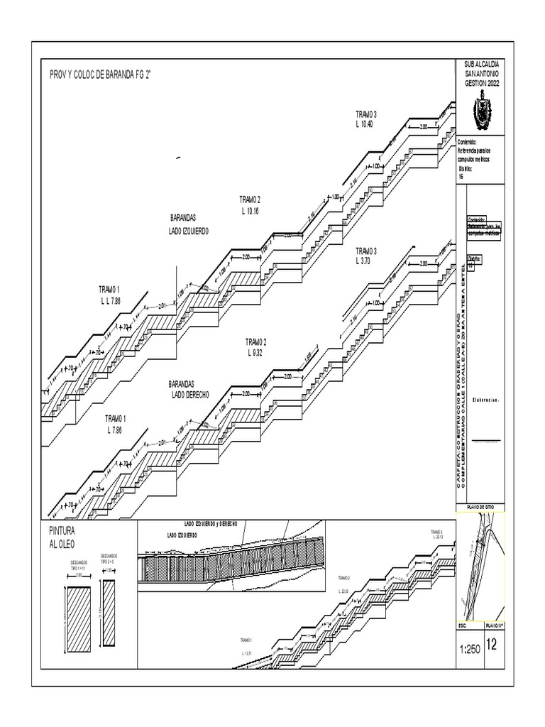 Plano de Diseño de Barandas | PDF