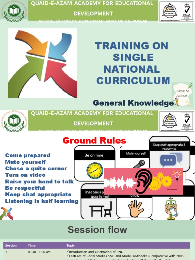 General Knowledge MTs Training On SNC | PDF | Educational Assessment ...