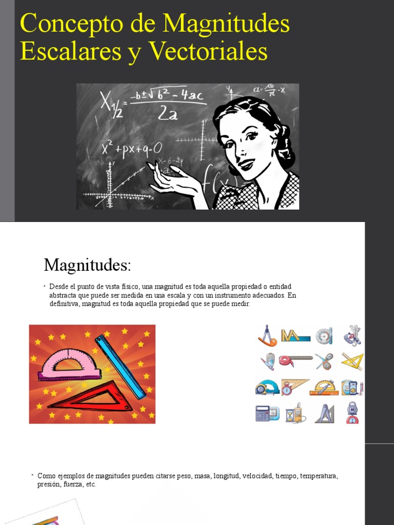 TEMA 2 Concepto de Magnitudes Escalares y Vectoriales | PDF | Longitud ...