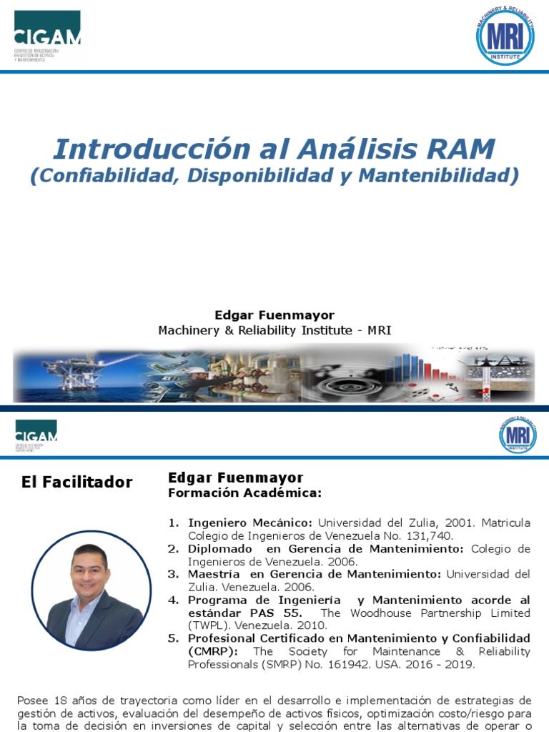 Introducción Análisis Ram | PDF | Ingeniería de confiabilidad
