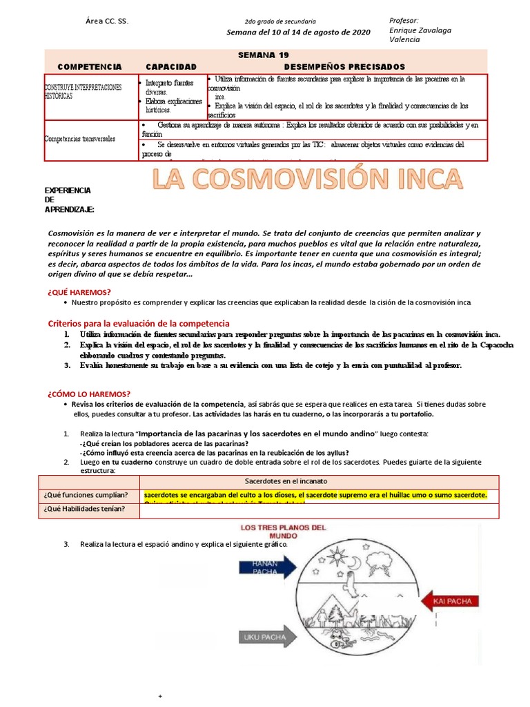 Cosmovisión inca | PDF | Imperio Inca