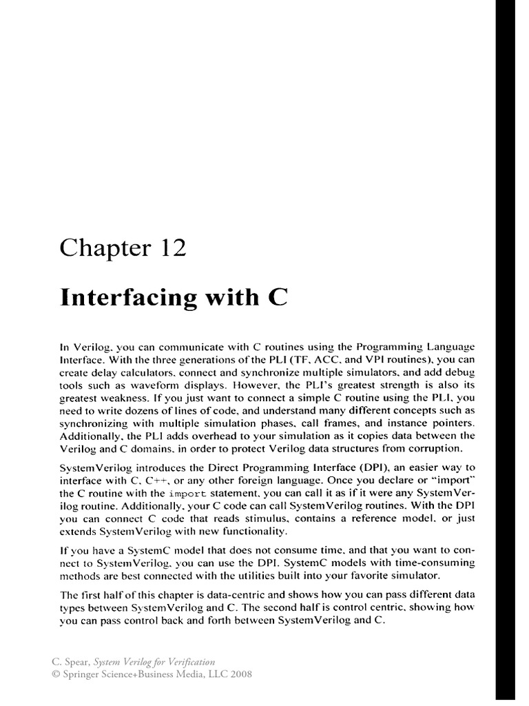 Interfacing With C Sv Dpi C Pdf Integer Computer Science Subroutine