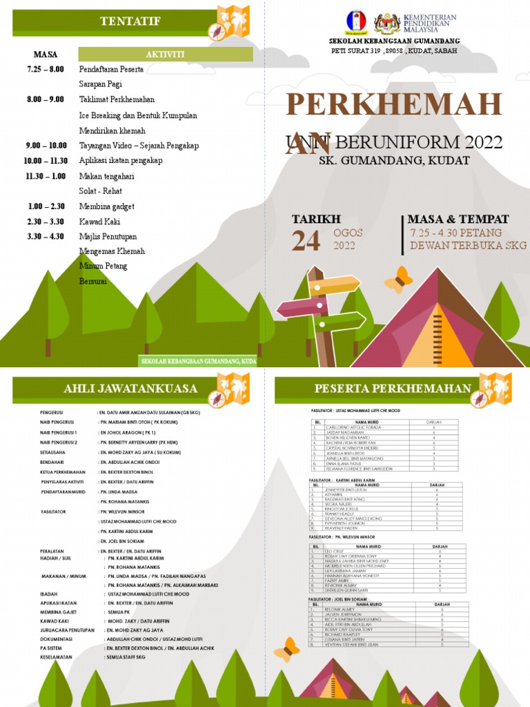 Buku Program Perkhemahan Cikgugrafik | PDF