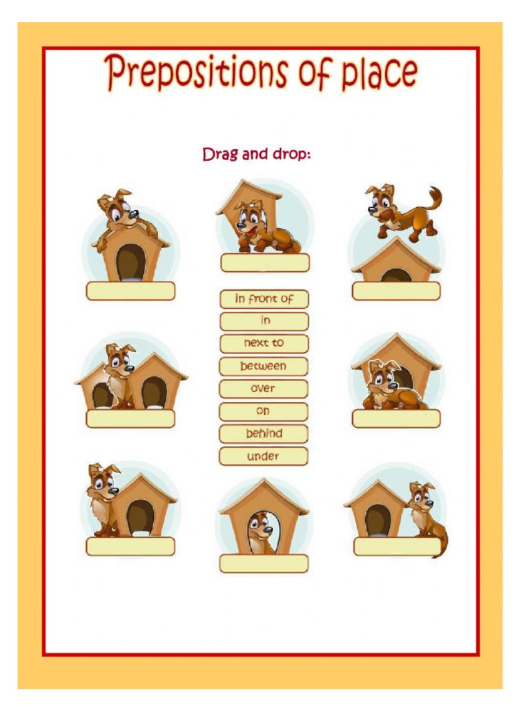 preposiciones de lugar en ingles | PDF