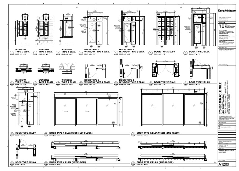 a1200_ Window and Louver Schedule Rev.4a | PDF