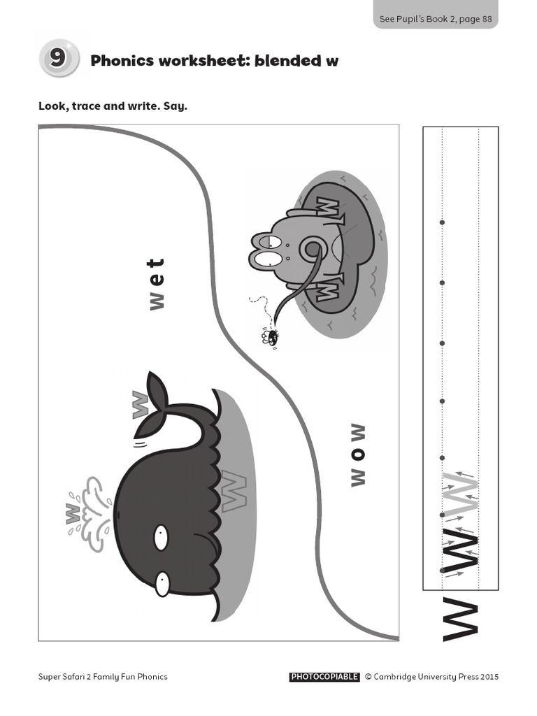 Super Safari 2 Family Fun - Phonics Worksheet U9 | PDF | Language Arts ...