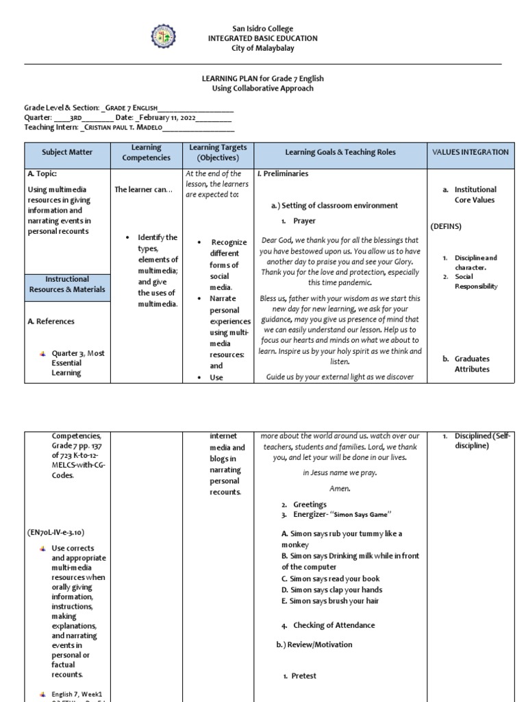 Empowering Students Through Multimedia: A Learning Plan for Using ...