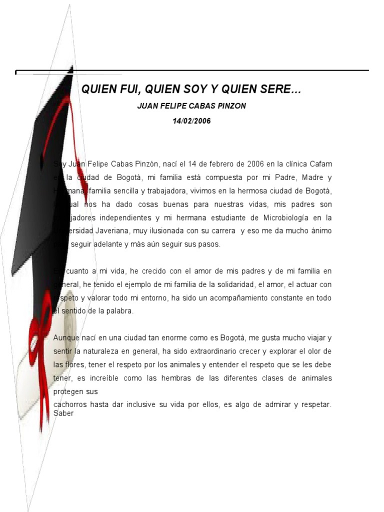 Mi Identidad y Proyecto de Vida | PDF | Amor | Tolerancia