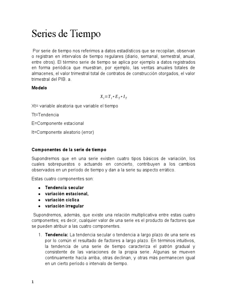 Análisis de Series de Tiempo y Modelos ARIMA | PDF | Modelo autorregresivo | Matemáticas Aplicadas