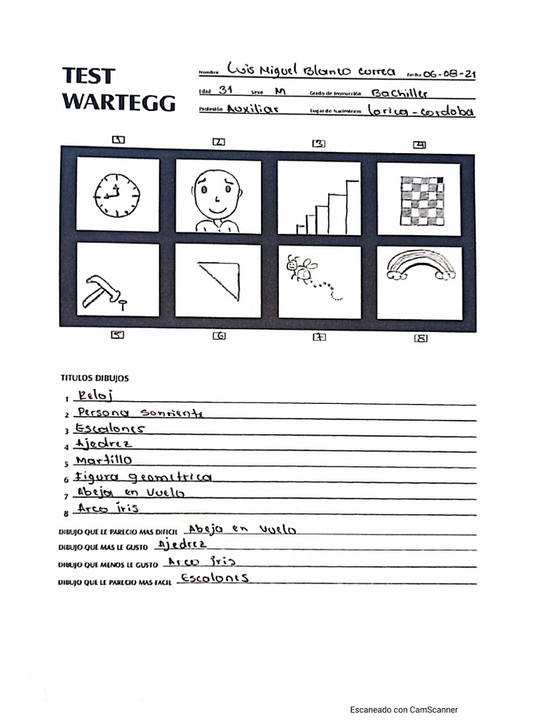 Prueba Wartegg | PDF