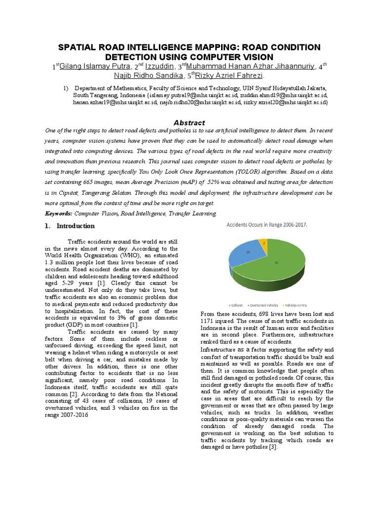 Road Potholes Detection Using Yolo Download Free Pdf Machine Learning Computer Vision