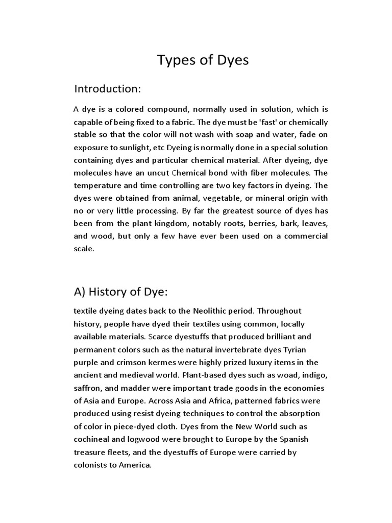 Chemistry Project 4 | PDF | Dye | Dyeing