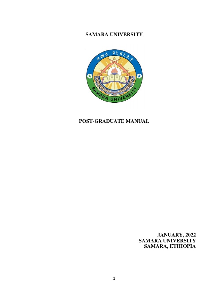 SU PG-Manual 2022 | PDF | Thesis | Course Credit