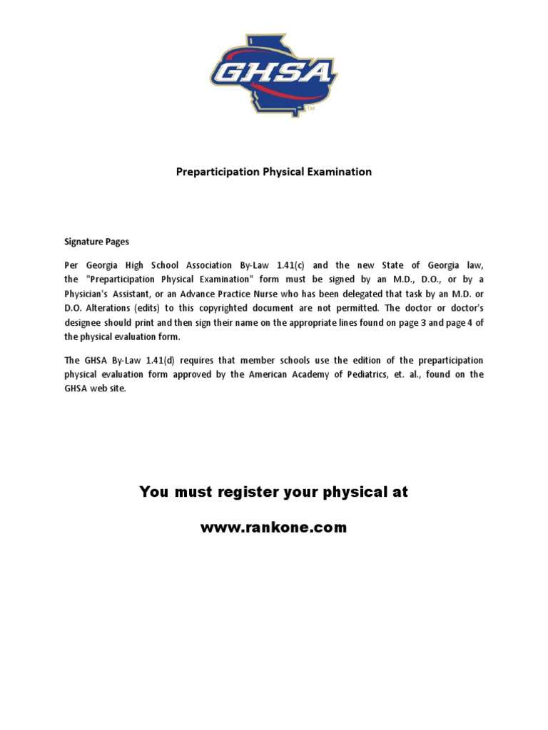 Physical Form 2022-23 Revised | PDF | Physician | Heart