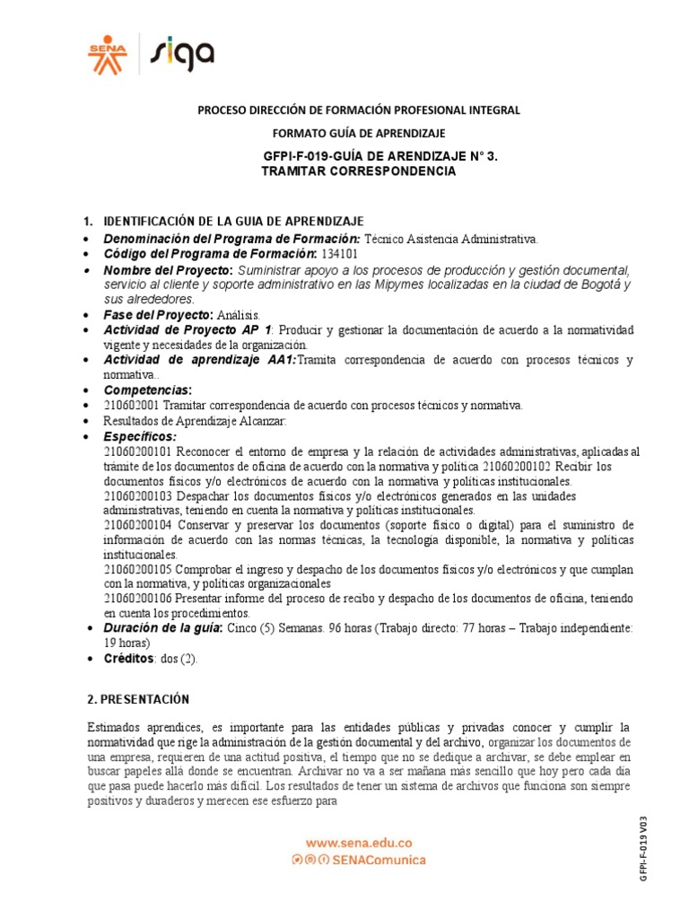 Gestión de Documentos y Correspondencia | PDF | Gestión de registros ...