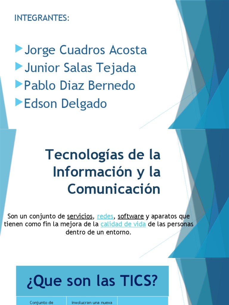 Tics - FUNDAMENTOS | PDF | Tecnología de información y comunicaciones | Método de enseñanza