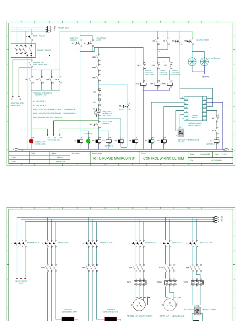 Control Wiring DEHUM Dan Ahu | PDF | Components | Computer Engineering