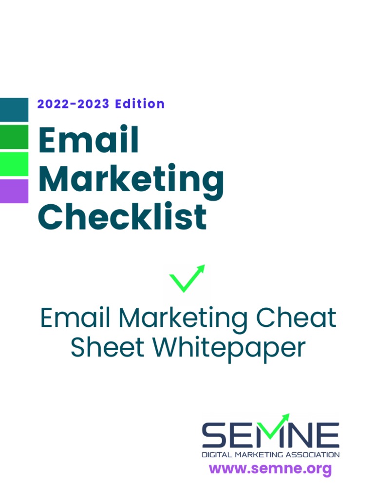 Email Marketing Checklist 2022-2023 | PDF | Email Spam | Computing