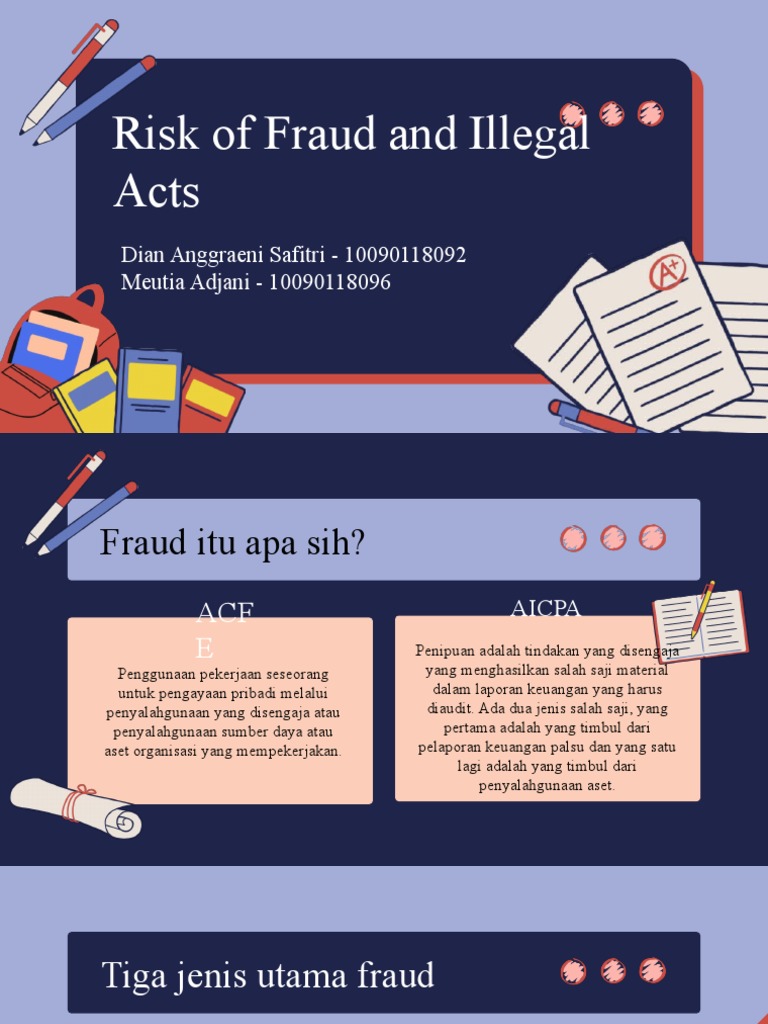 Risk of Frauds and Illegal Acts | PDF