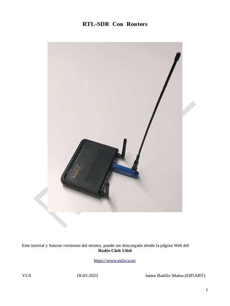 Configuración de RTL-SDR en Routers | PDF | Enrutador (Computación ...