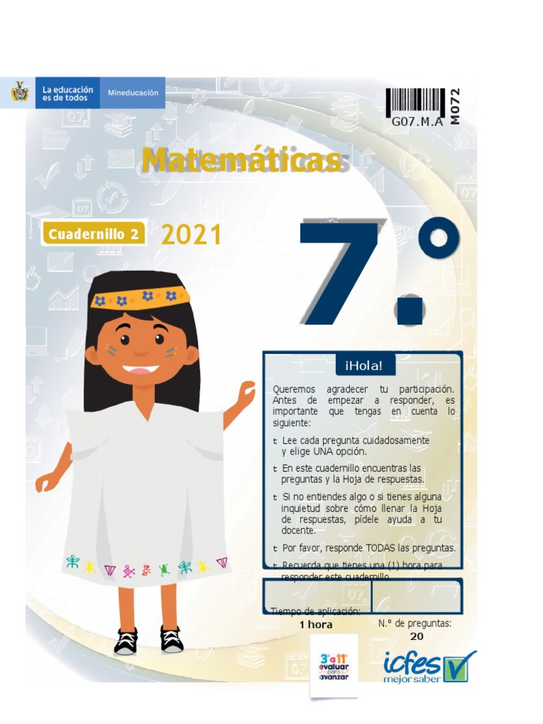 Cuadernillo Matematicas 7 2 2 | PDF | Azul | Color