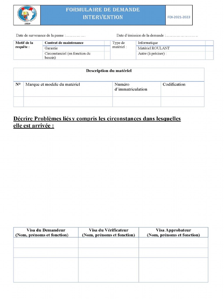 NOUVEAU FORMULAIRE DE DEMANDE D'INTERVENTION (1)_Page_1 | PDF