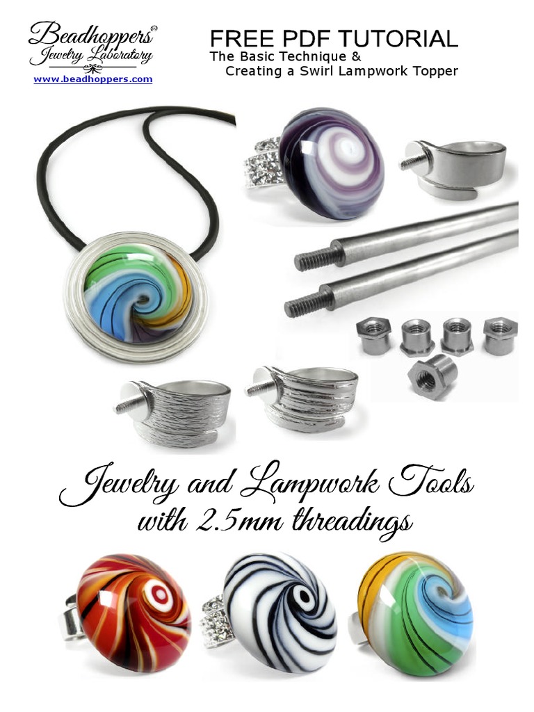 Creating A Swirl Lampwork Topper The Basic Technique & | PDF | Screw ...