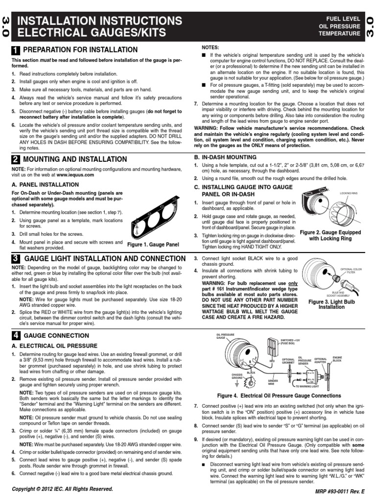 Electric Water Temperature MANUAL | PDF | Electrical Connector | Wire