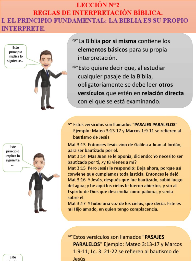 Reglas de Interpretacion Biblica | PDF | Biblia | Jesús