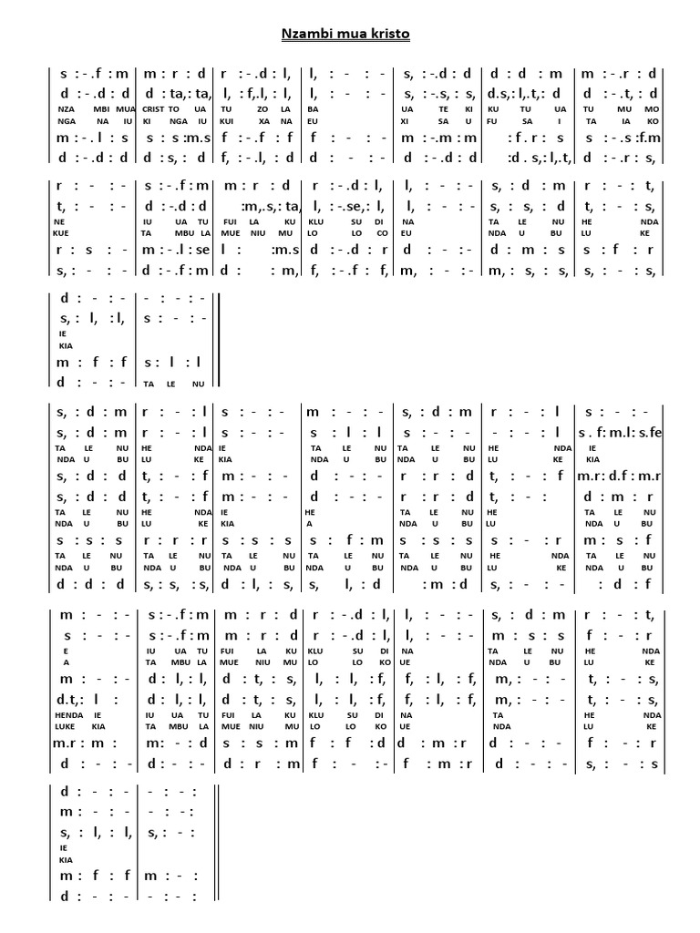 Nzambi Mua Kristo 2 | PDF