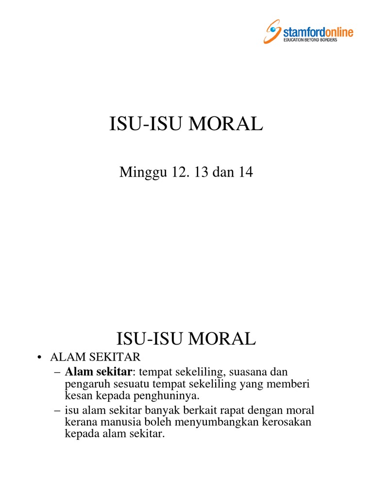 Isu Isu Moral | PDF