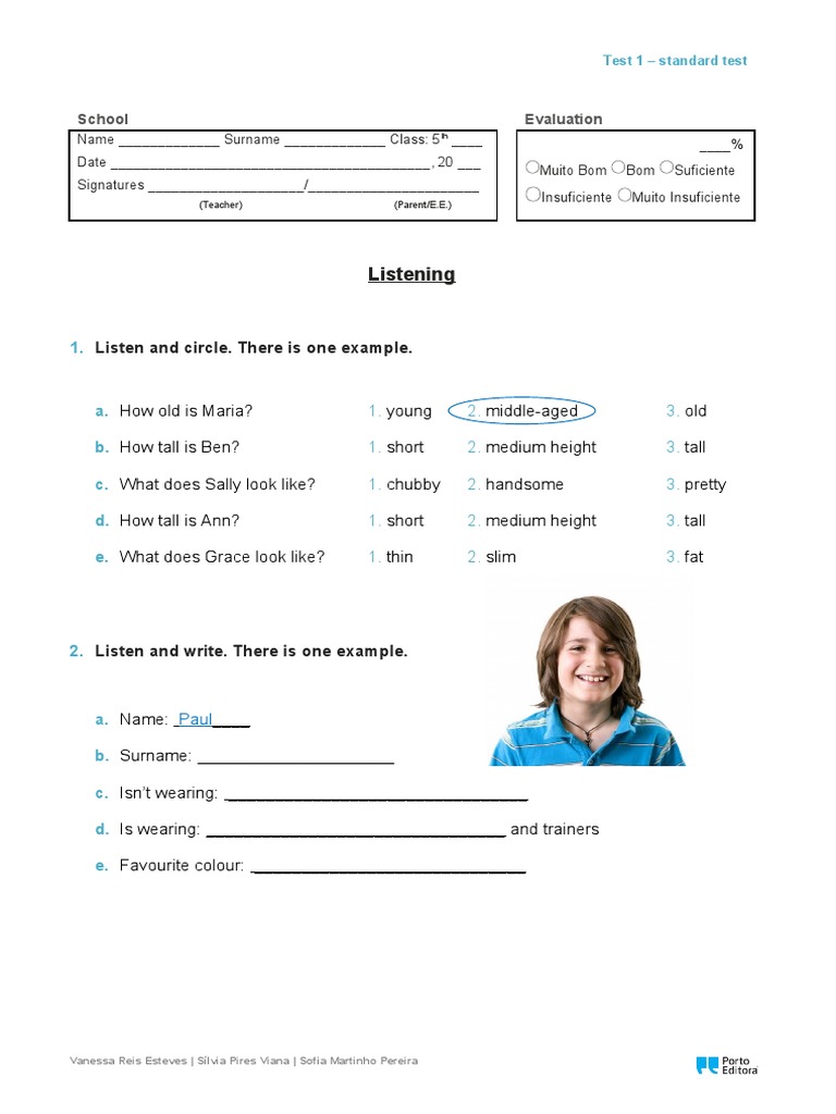 Stand Out 5 Test 1 2018 | PDF | Clothing | Linguistics