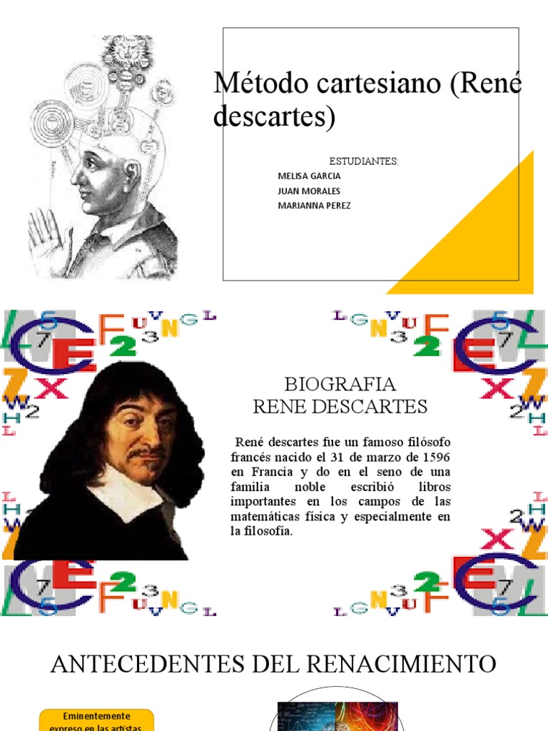 Método Cartesiano (René Descartes) | PDF | Ciencias sociales | Filosofía