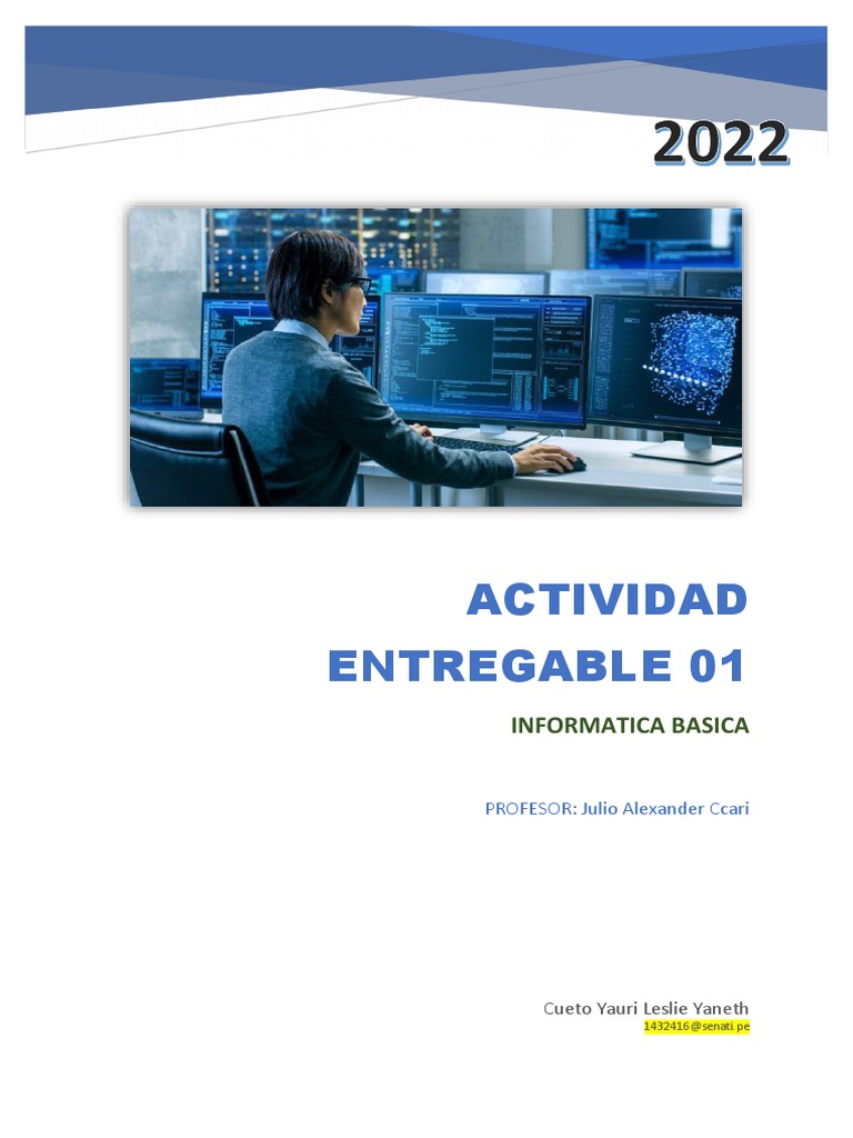 Entregable 1 Informatica LESLIE CUETO YAURI | PDF | Hardware de la computadora | Informática