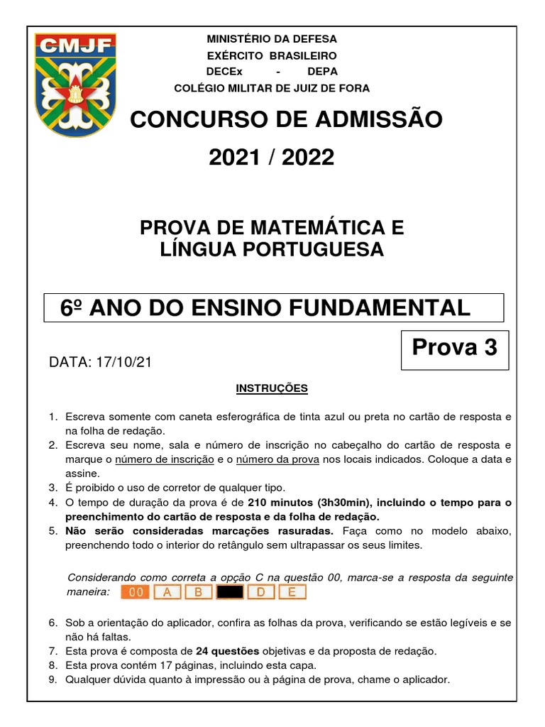 Prova Tipo 3 - Ca 2021-2022 | PDF | Guerra de Troia