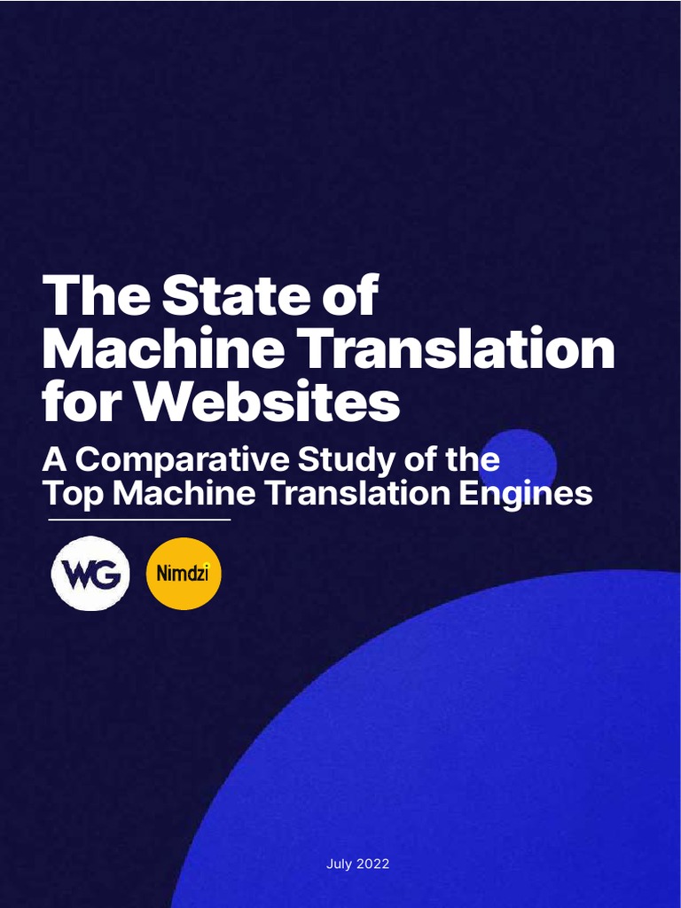 The State of Machine Translation For Websites | PDF | Usability ...