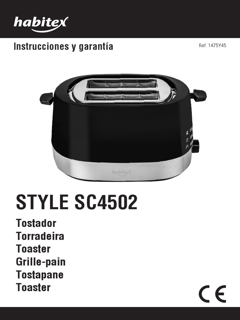 STYLE SC4502: Instrucciones y Garantía | PDF | Enchufes y tomas de corriente alterna | Residuos