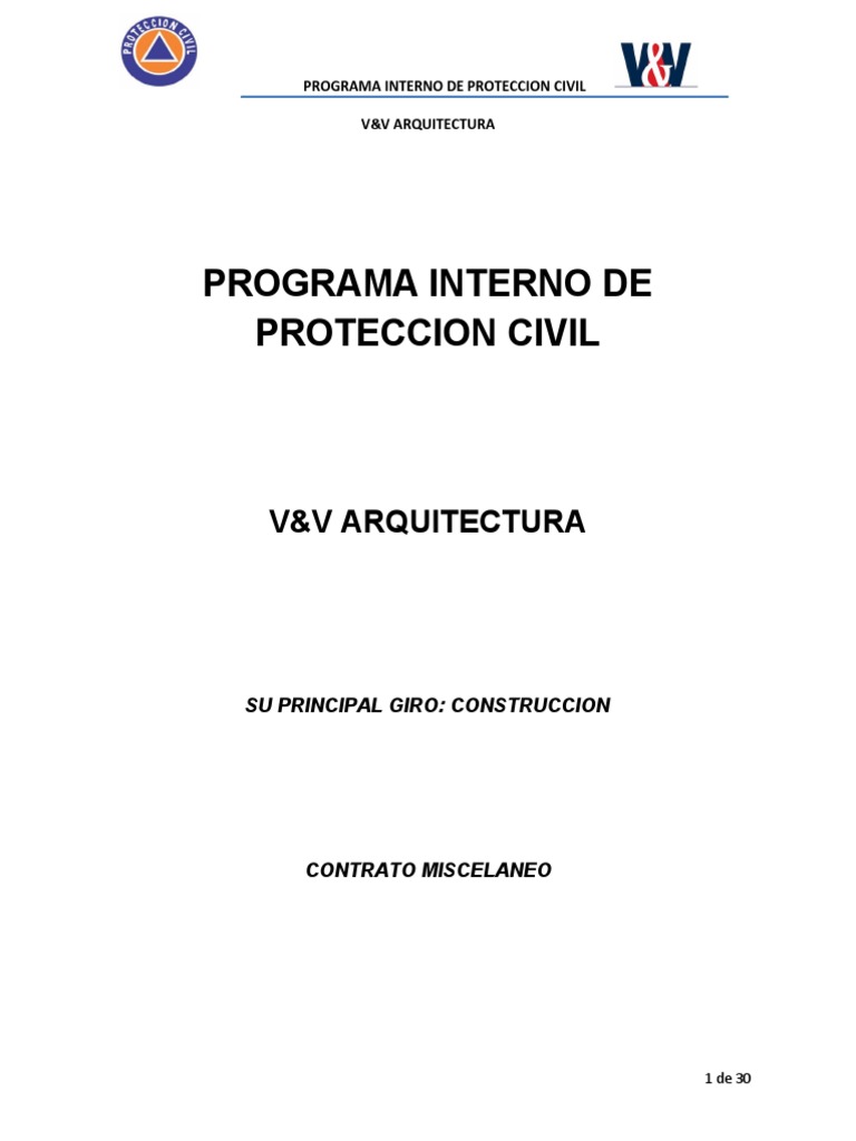 Plan de Proteccion Civil | PDF | Defensa Civil | Emergencia