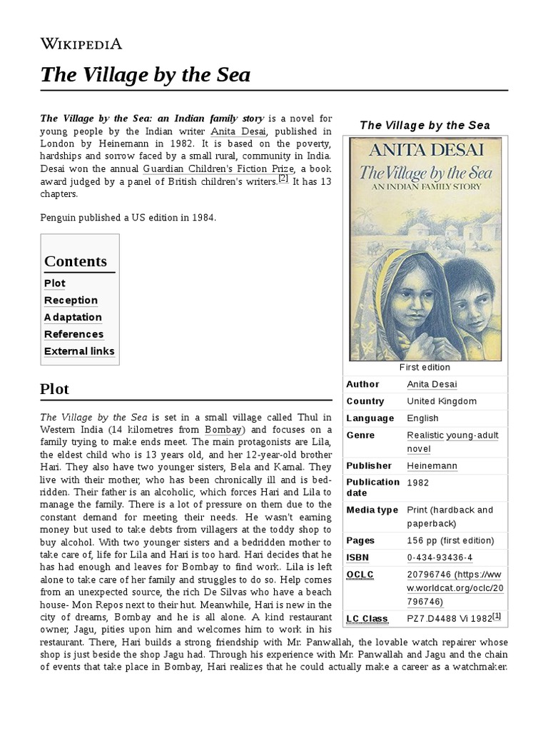 The Village by The Sea: An Indian Family Story Is A Novel For | PDF