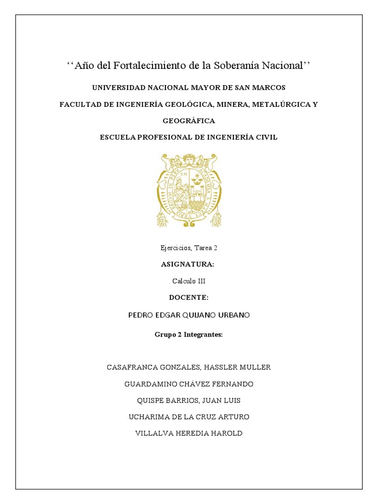 Tarea 2 .. Cal Ver | PDF | Topología diferencial | Geometría algebraica