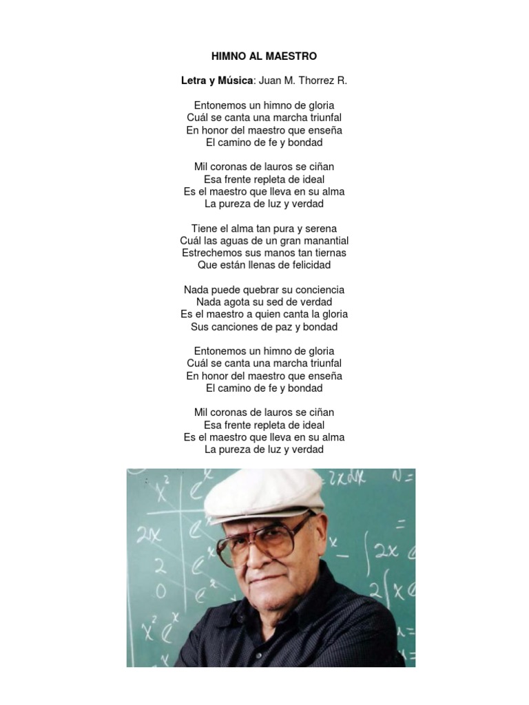 Himno Al Maestro | PDF