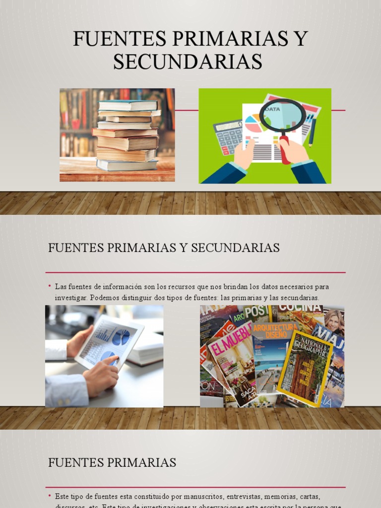 Fuentes Primarias y Secundarias | PDF