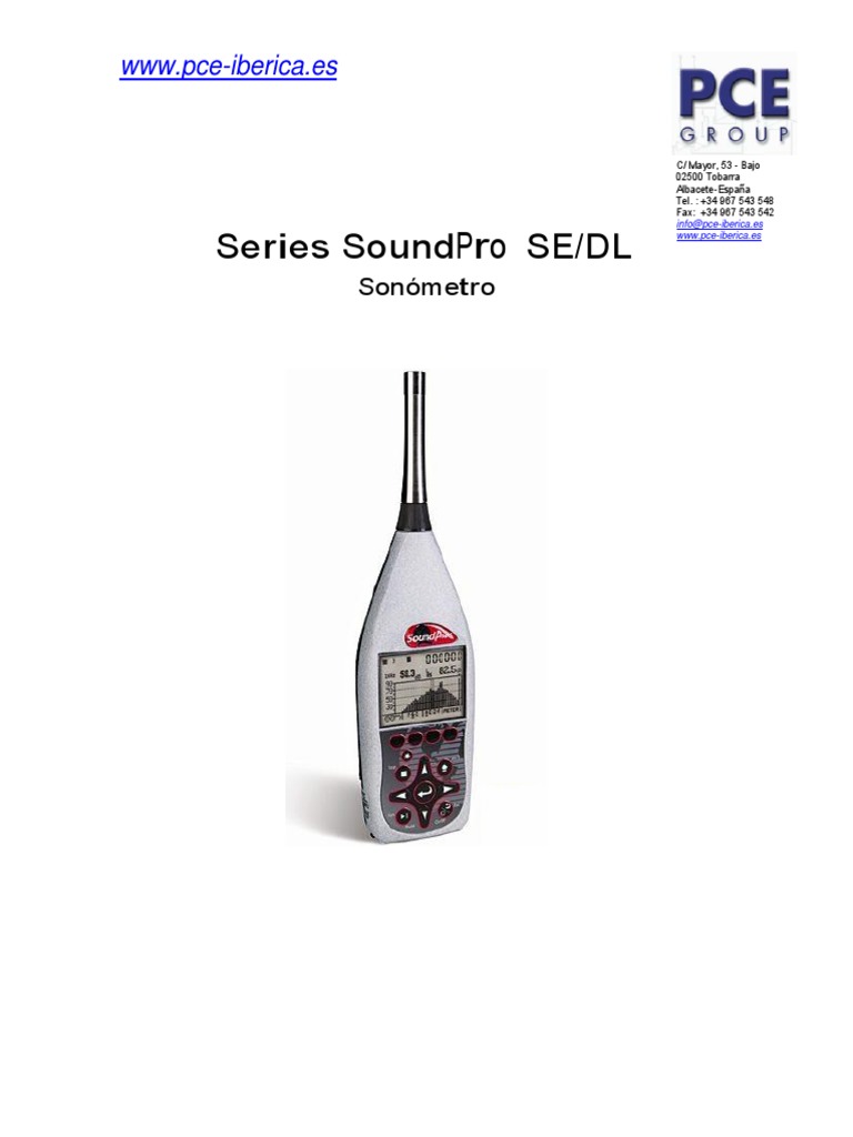 SoundPro SE - DL Manual Español | PDF | Sonido | Pantalla de cristal ...