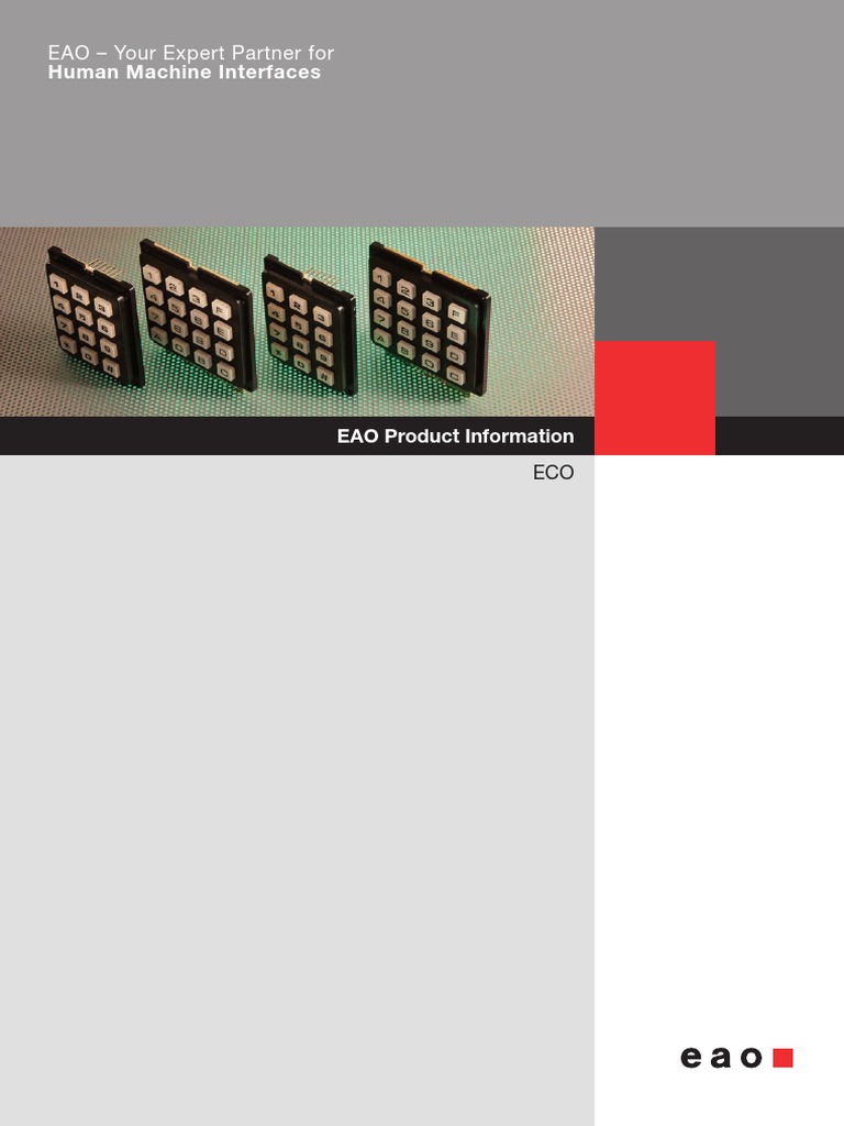 Human Machine Interfaces: EAO - Your Expert Partner For | PDF | Switch ...