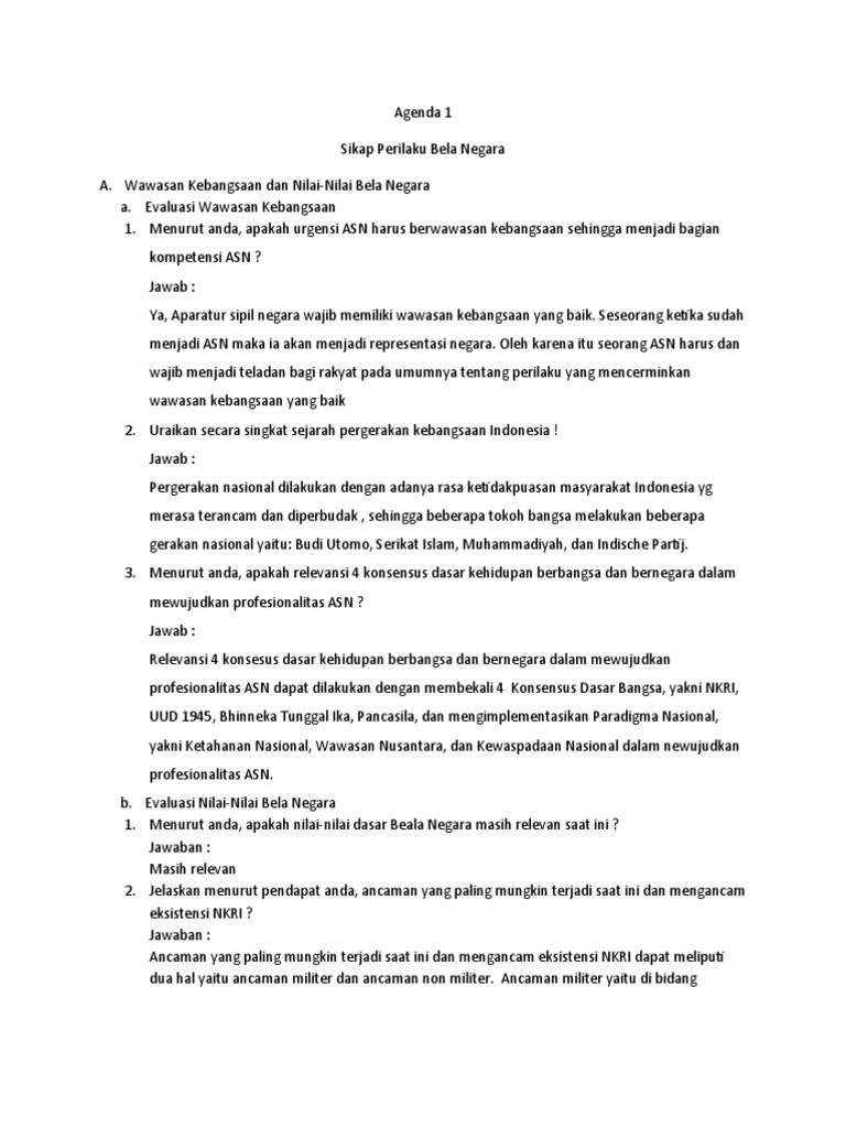Evaluasi Modul 1 | PDF | Politik | Ilmu Sosial