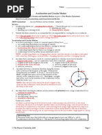Circle | PDF | Acceleration | Gravity